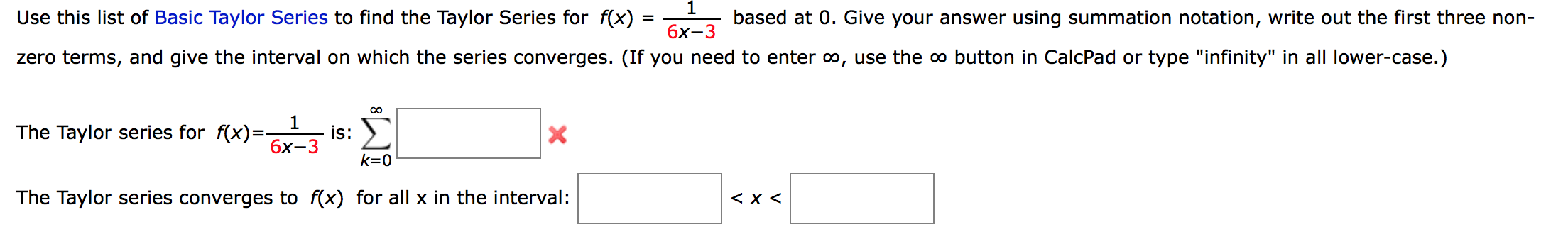 Solved Use this list of Basic Taylor Series to find the | Chegg.com