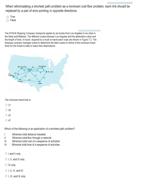 Solved When reformulating a shortest path problem as a | Chegg.com