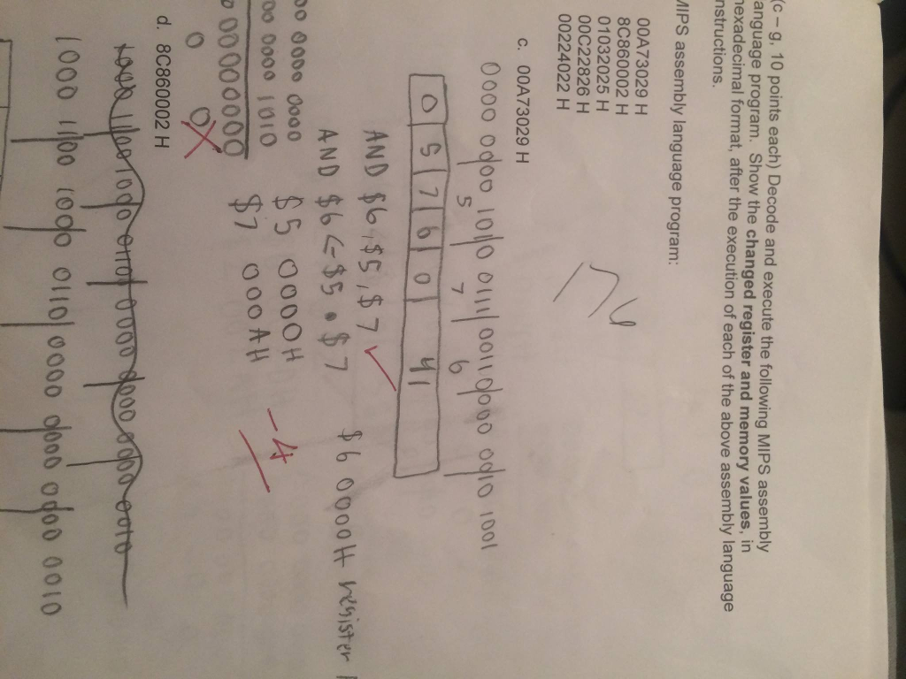 Solved Instruction Add Op Code (decima Function Code Sub 32 | Chegg.com