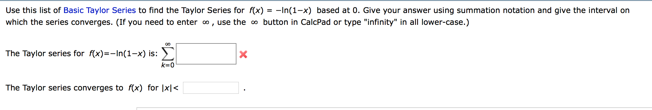 Solved Use this list of Basic Taylor Series to find the | Chegg.com
