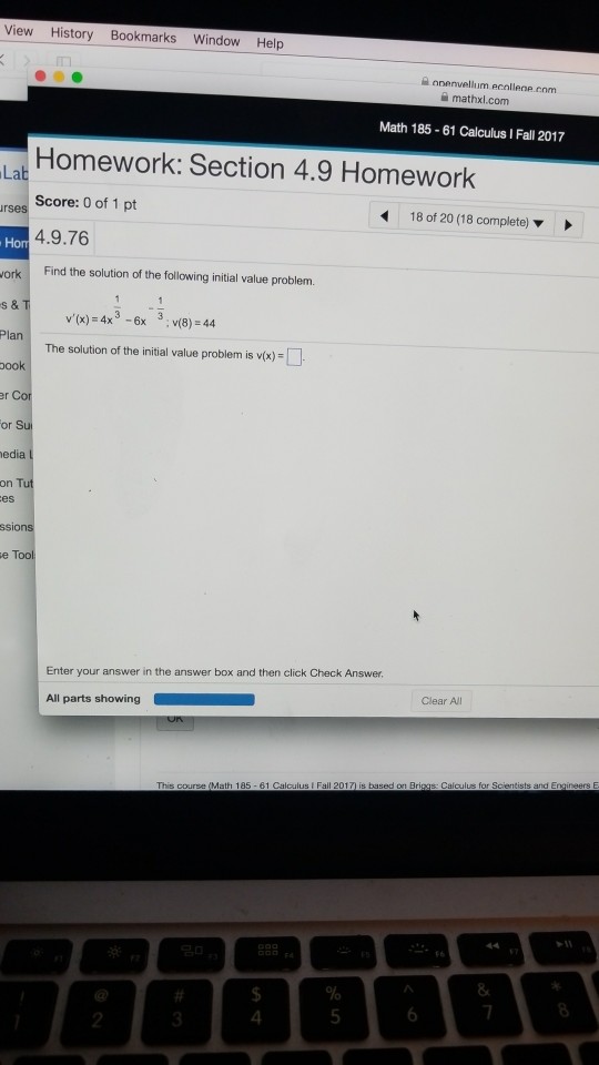 Solved View History Bookmarks Window Help nnenvellum ecnuene | Chegg.com