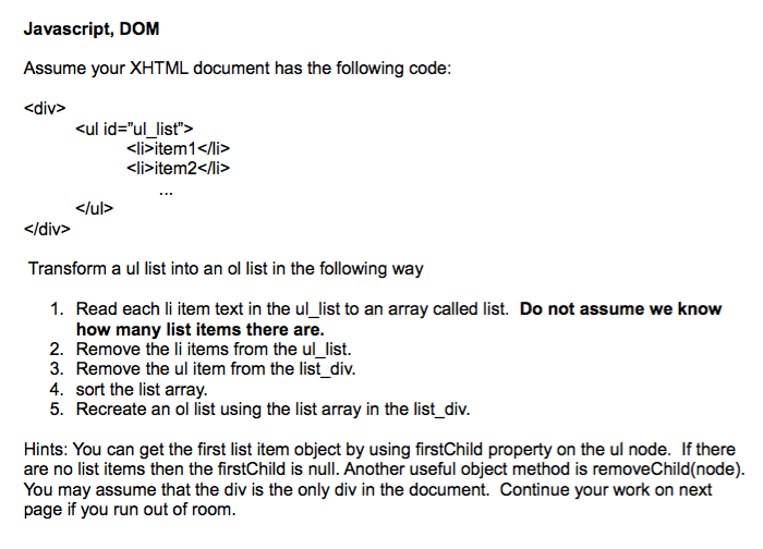 Solved Assume your XHTML document has the following code: