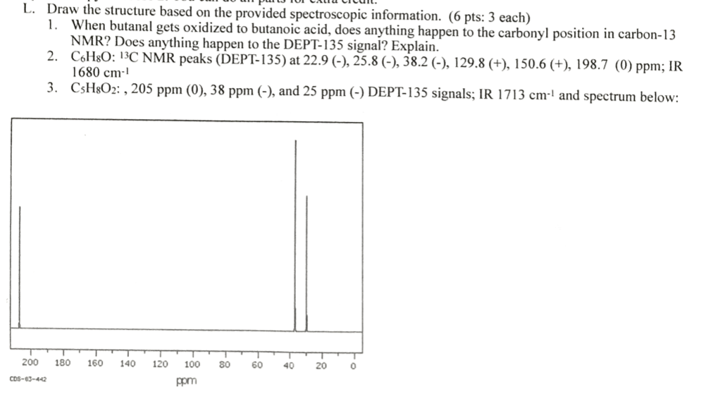 Solved L. Draw the structure based on the provided | Chegg.com