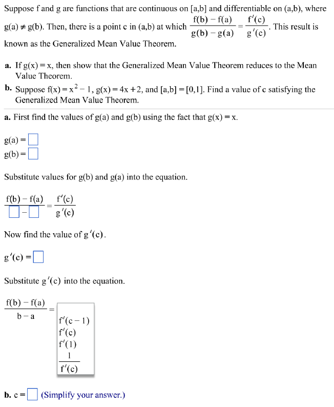 Solved Suppose f and g arc functions that are continuous on | Chegg.com