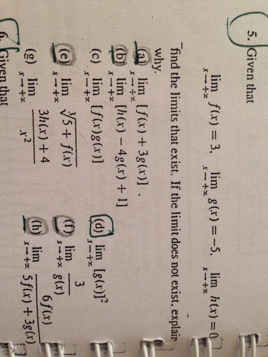 Solved Given that Lim x tends to +x f(x)=3 lim x tends to +x | Chegg.com