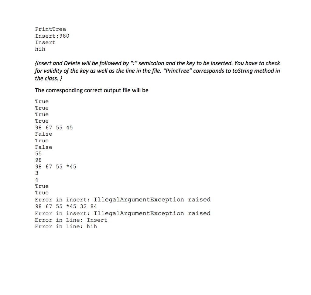 Solved Project 3 Binary Search Trees with Lazy Deletion The | Chegg.com Solved Project 3 Binary Search Trees with Lazy Deletion The | Chegg.com
