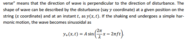 Solved The up-and-down motion of the rope is perpendicular | Chegg.com