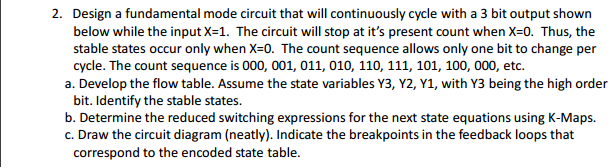 Solved Design a fundamental mode circuit that will | Chegg.com