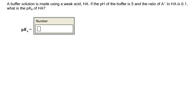 Solved A buffer solution is made using a weak acid, HA. If | Chegg.com