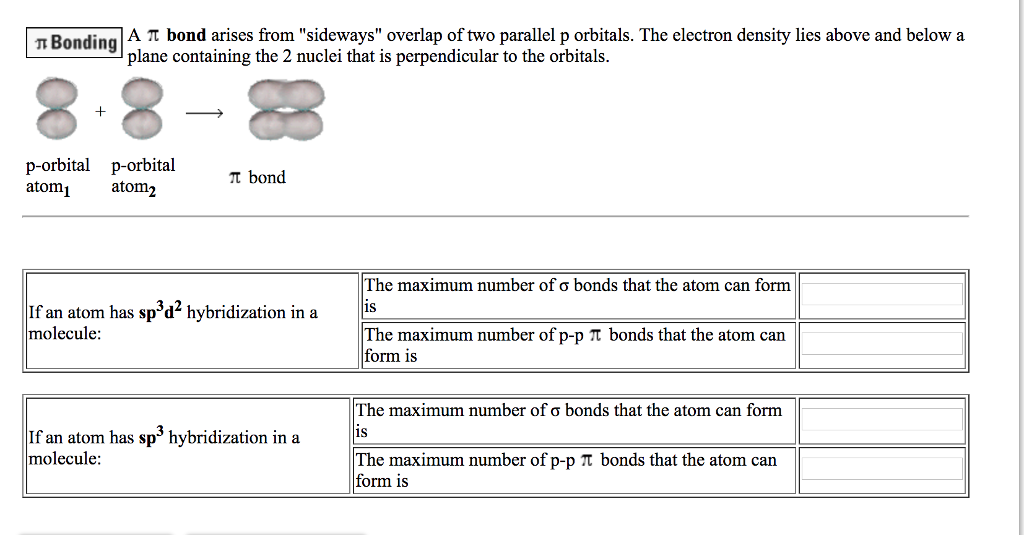 Solved m Bonding A Tt bond arises from "sideways" overlap of | Chegg.com