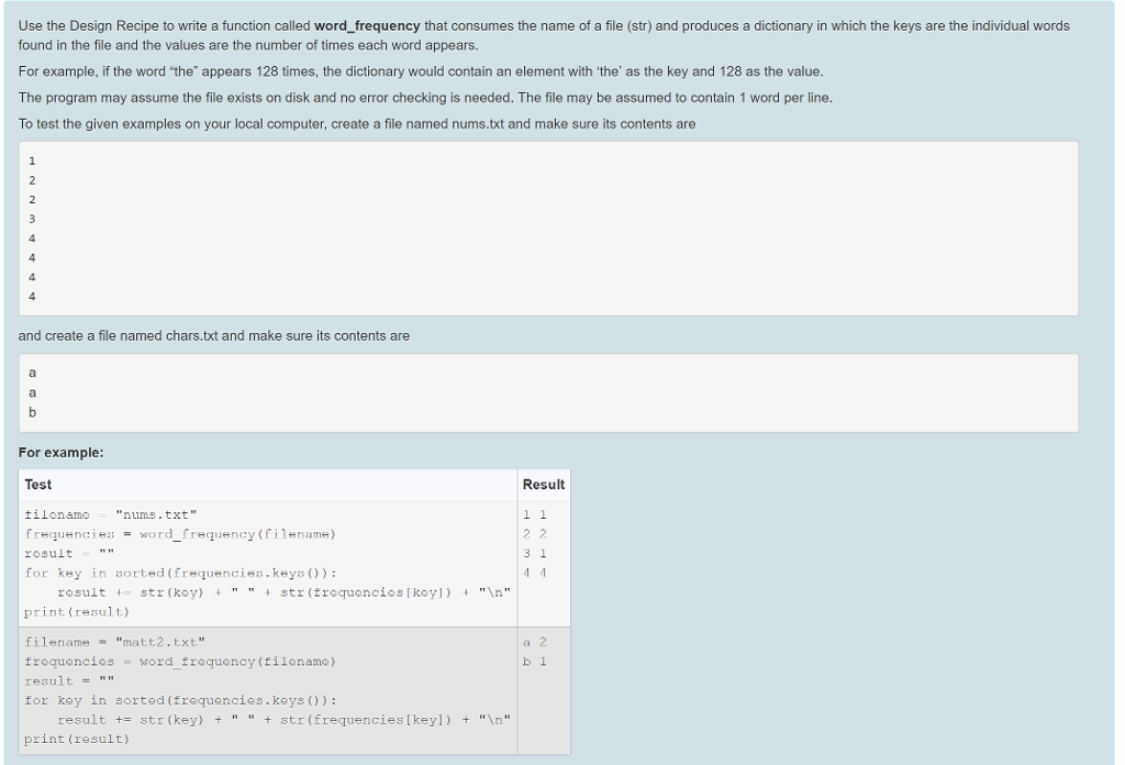 Solved Use the Design Recipe to write a function called | Chegg.com