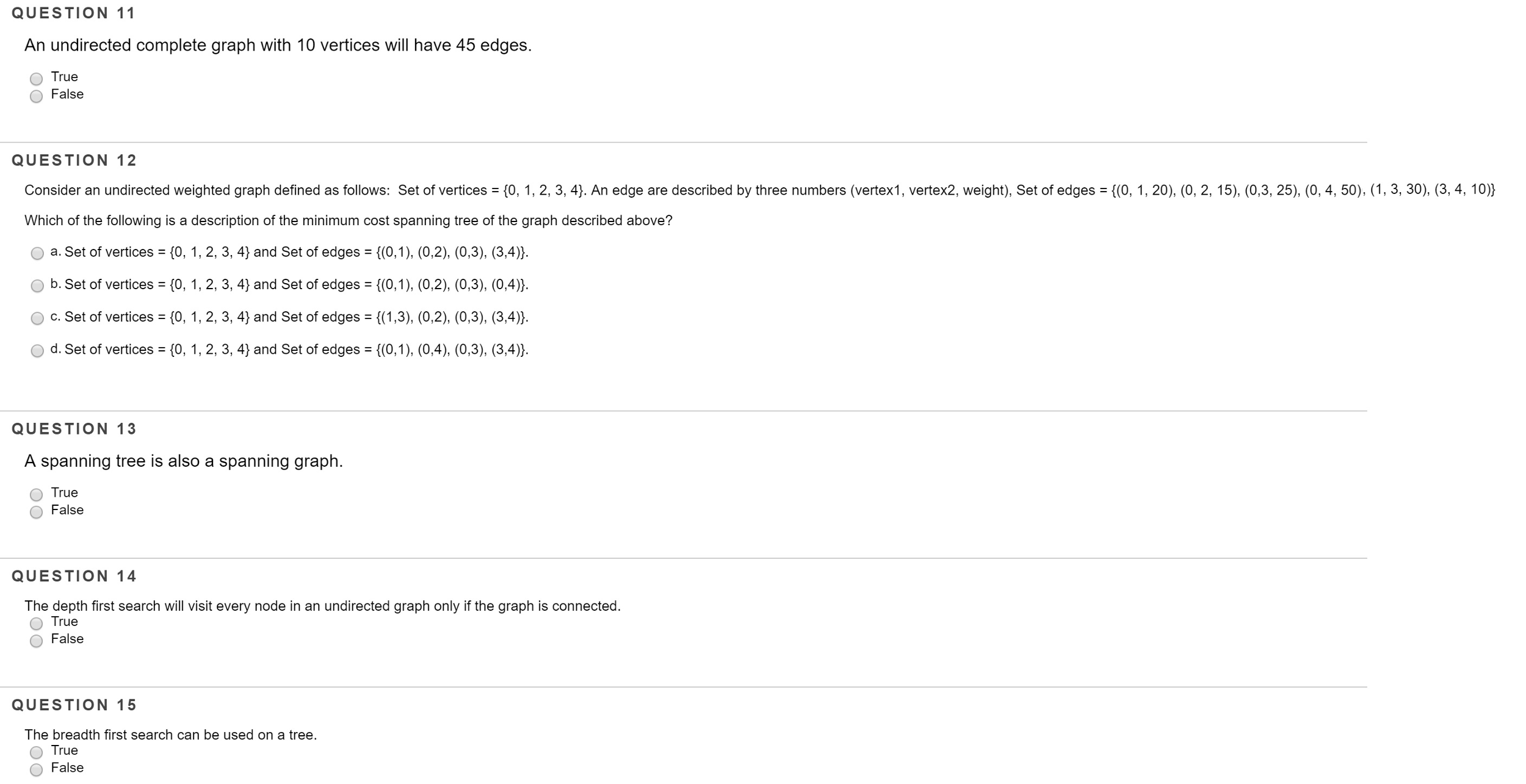 Solved An undirected complete graph with 10 vertices will | Chegg.com