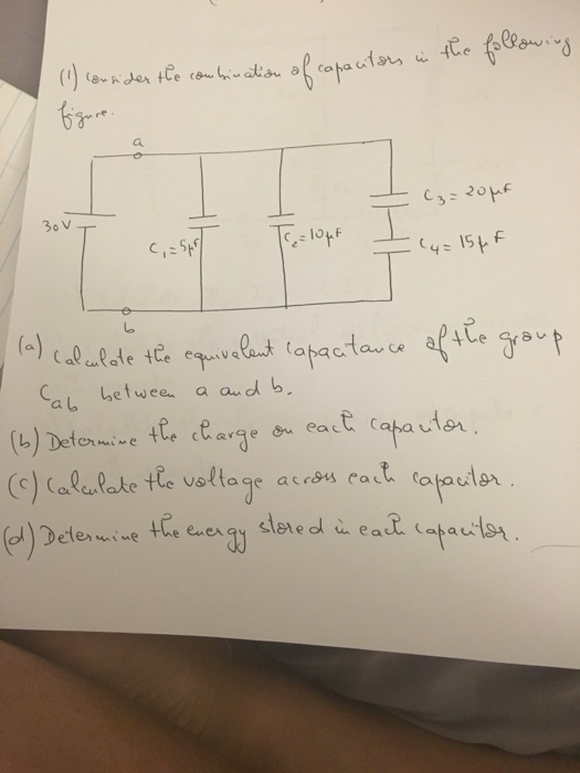 Solved Consider the combination of capacitor in the | Chegg.com
