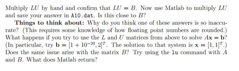 Solved Consider the matrix 10-20 1 Find the condition number | Chegg.com