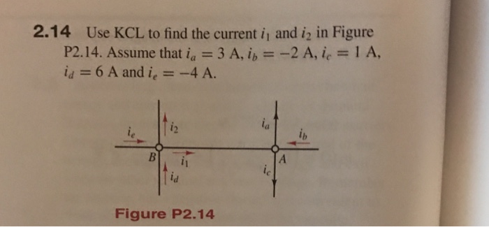 Solved Use KCL to find the current i_1 and i_2 in Figure | Chegg.com