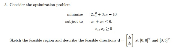 Solved Consider the optimized problem minimize 2x_1^2 + | Chegg.com
