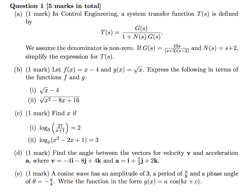Solved In Control Engineering, a system transfer function | Chegg.com