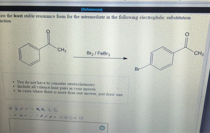 Solved References aw the least stable resonance form for the | Chegg.com