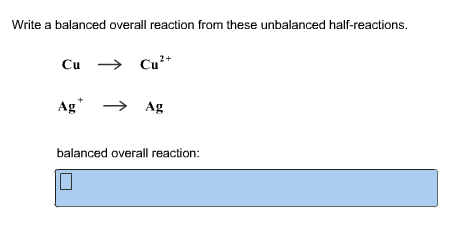 Solved Write a balanced overall reaction from these | Chegg.com