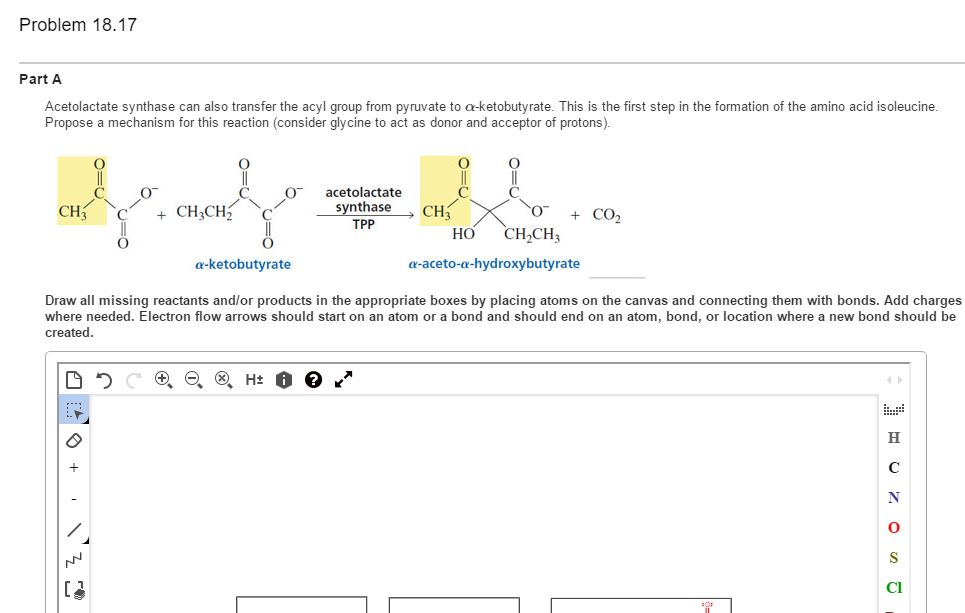 Solved Acetolactate synthase is another TPP-requiring | Chegg.com