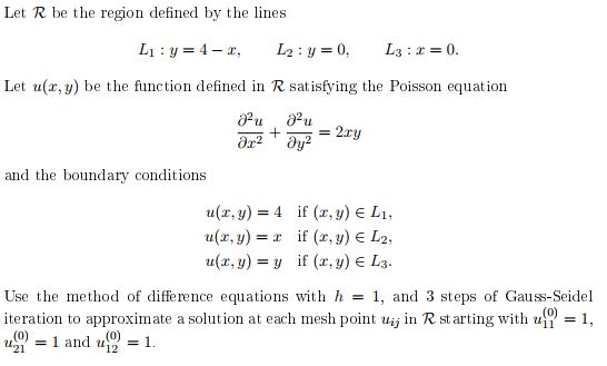 Solved Let R be the region defined by the lines L1 : y = | Chegg.com
