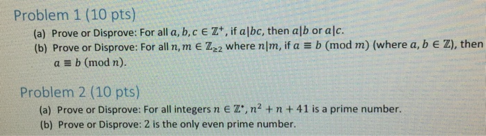 Solved Prove or Disprove: For all a,b,c Z+, if a\bc, then | Chegg.com