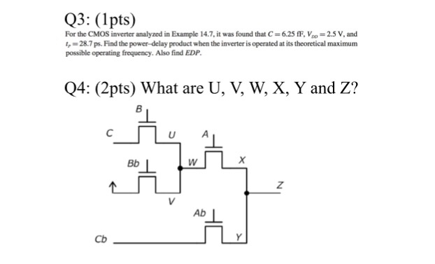 Solved For the CMOS inverter analyzed in Example 14.7. it | Chegg.com