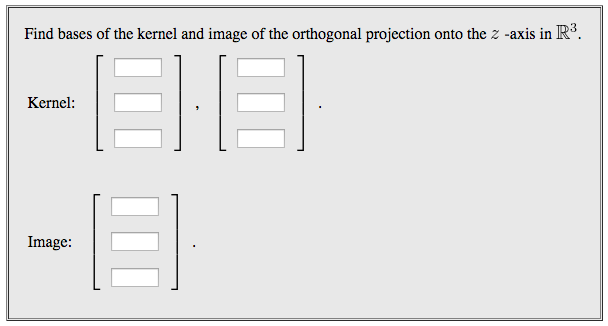 Solved Find bases of the kernel and image of the orthogonal | Chegg.com