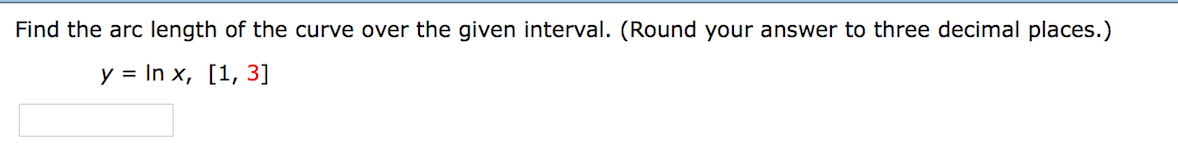 Solved Find the arc length of the curve over the given | Chegg.com