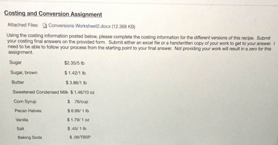 Solved Costing and Conversion Assignment Attached Files: | Chegg.com