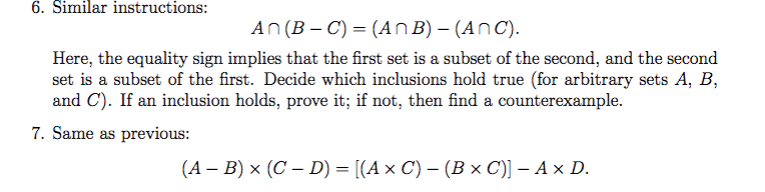 Solved 6. Similar instructions: An (B -C) (AnB)- (Anc). | Chegg.com