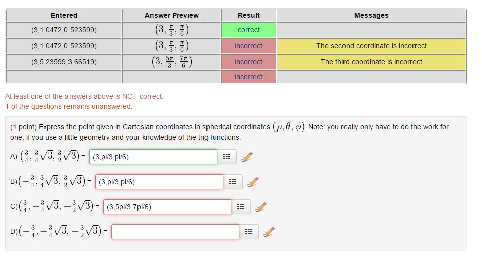Solved Express the point given in Cartesian coordinates in | Chegg.com Solved Express the point given in Cartesian coordinates in | Chegg.com