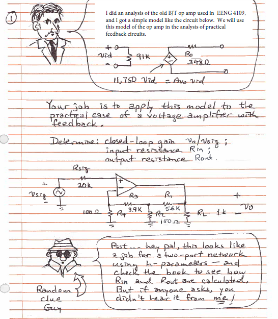 Solved I did an analysis of the old BIT op amp used in EENG | Chegg.com