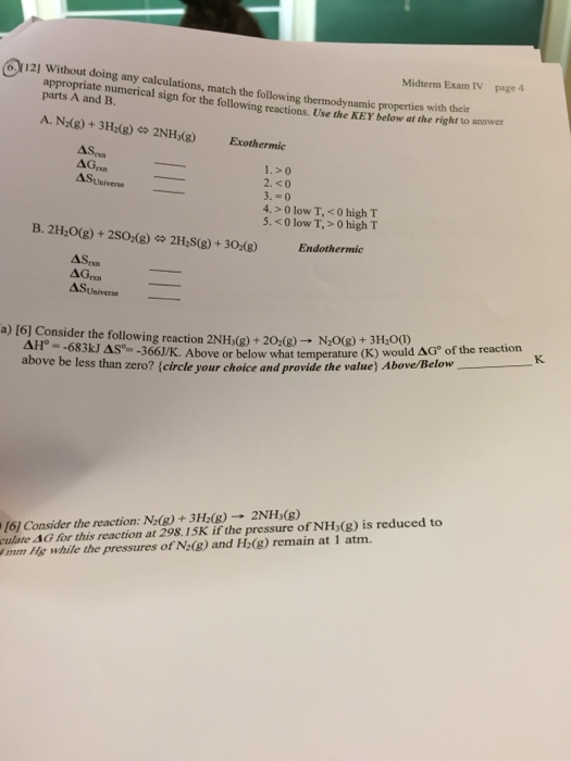 Solved Without doing any calculations, match the following | Chegg.com
