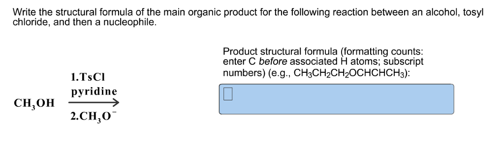 Solved Write the structural formula of the main organic | Chegg.com