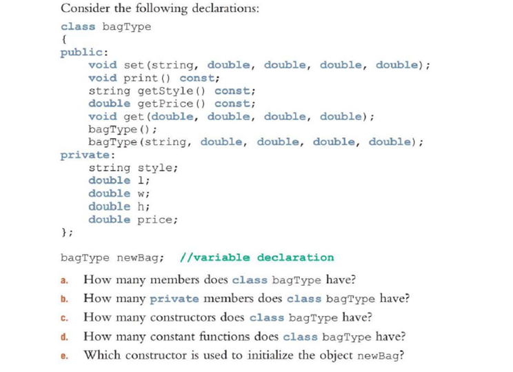 Solved Consider the following declarations: a. How many | Chegg.com