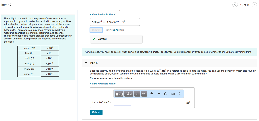 Solved Item 10 ( 10 of 14 View Available Hint(s) The ability | Chegg.com