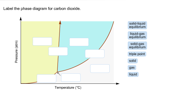 Solved Label the phase diagram for carbon dioxide. | Chegg.com