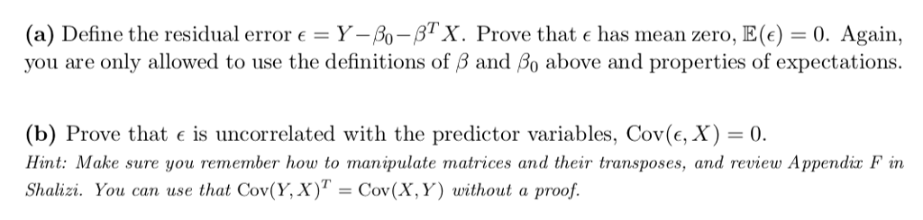 Solved Consider arbitrary random variables X E RP, Y E R | Chegg.com