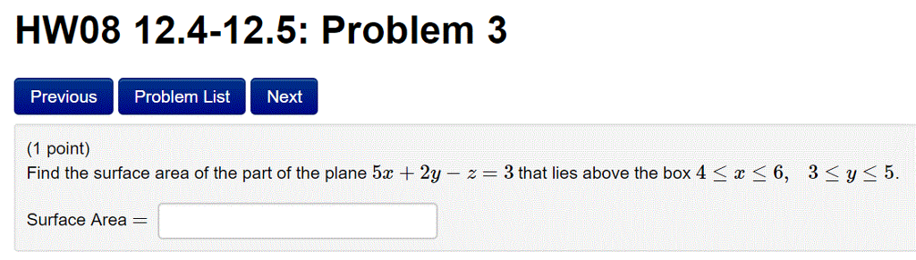 Solved HW08 12.4-12.5: Problem 3 Previous Problem List Next | Chegg.com