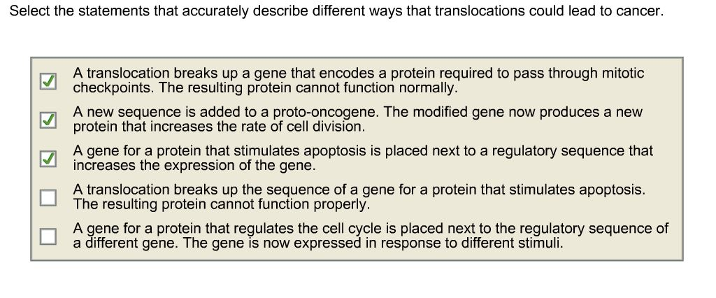 Solved Select the statements that accurately describe | Chegg.com