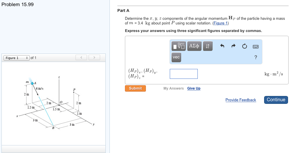 Solved Determine the x, y, z components of the angular | Chegg.com