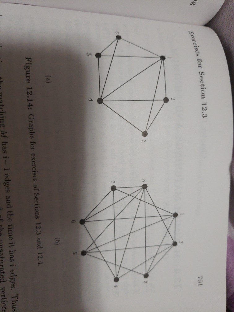 Solved (5) A matching M is called perfect if every vertex of | Chegg.com
