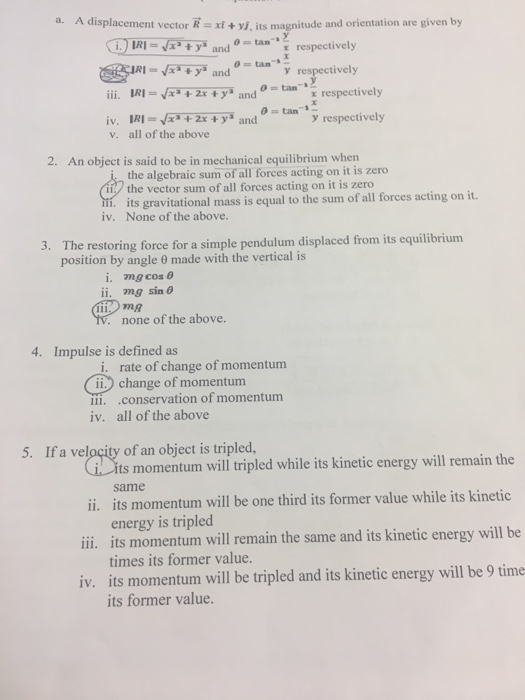Solved A displacement vector R = xi + yj, its magnitude and | Chegg.com