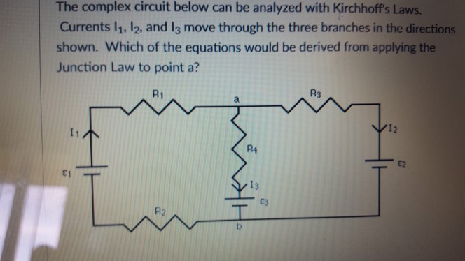 Solved The complex circuit below can be analyzed with | Chegg.com