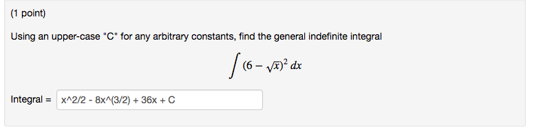 Solved Using an upper-case "C" for any arbitrary constants, | Chegg.com