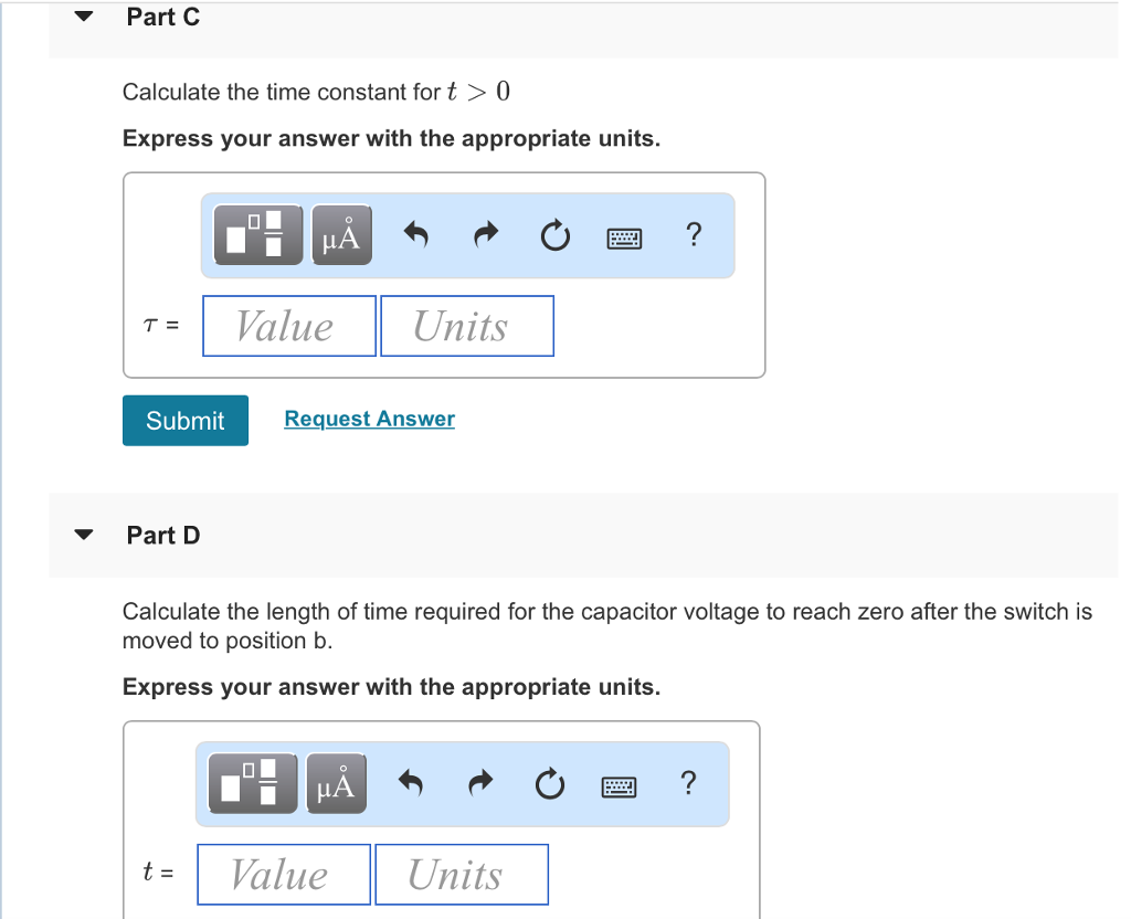 Solved Problem 7.53 7 of 10 Part A The switch in the circuit | Chegg.com