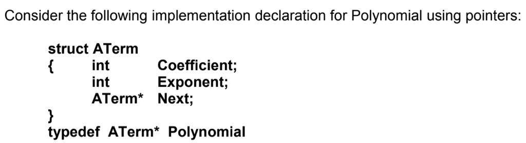 Solved For user input, spaces between coefficients, | Chegg.com