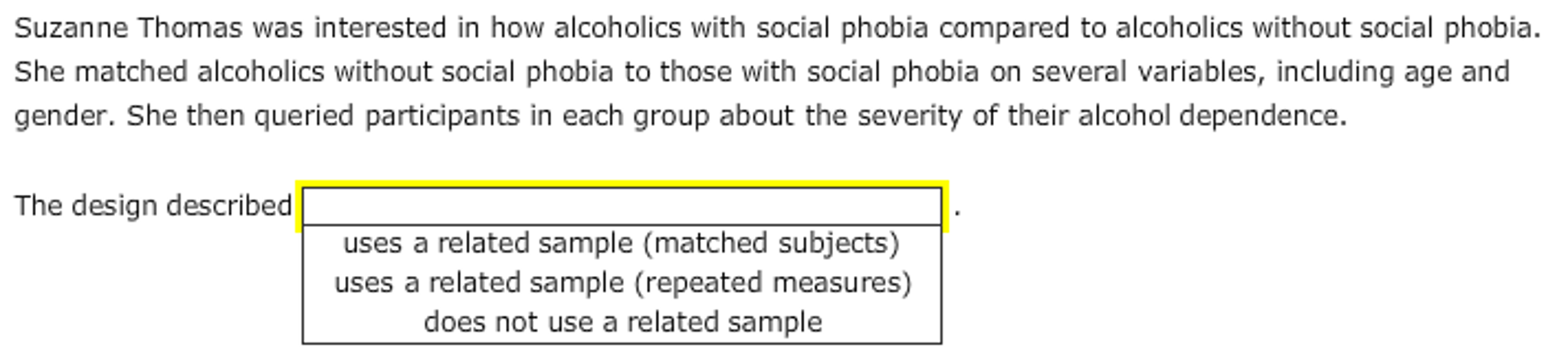 Solved Aa Aa E 2. Identifying related samples For each of | Chegg.com