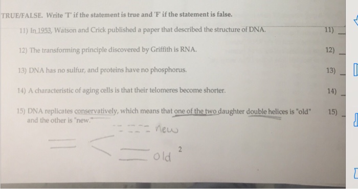 Solved Write 'T' if the statement is true and 'F' if the | Chegg.com